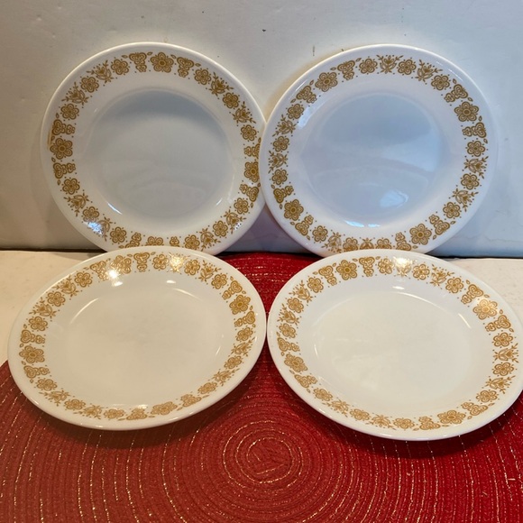 Corelle | Dining | Vintage Corelle Butterfly Gold Pattern 4 Cake Plates ...